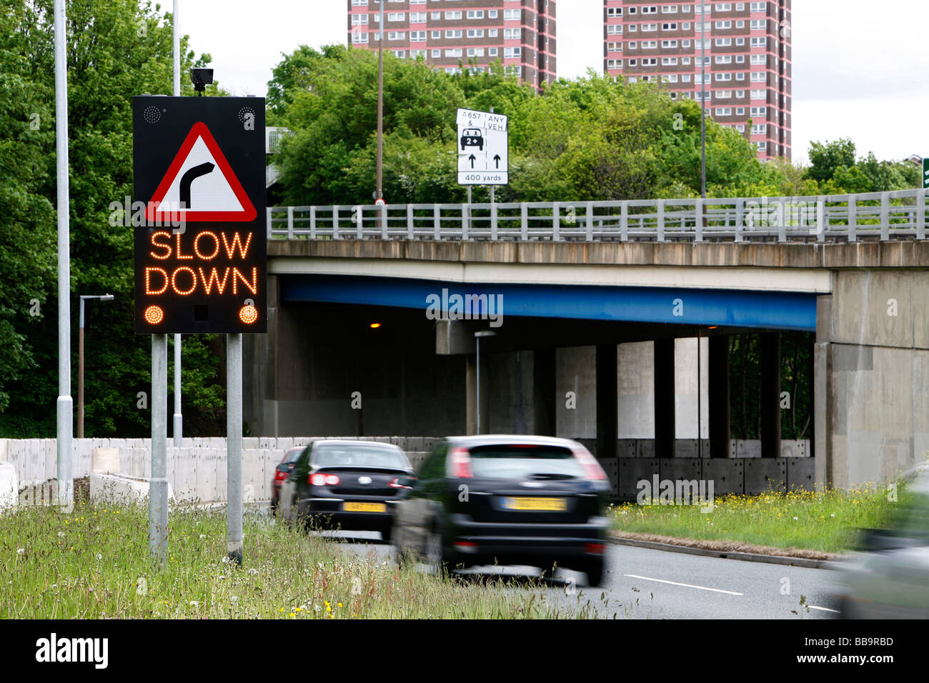 Flashing Speed Sign High Resolution Stock Photography and Images - Alamy