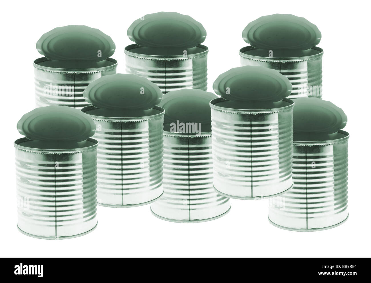 Empty Tin Cans Stock Photo - Alamy