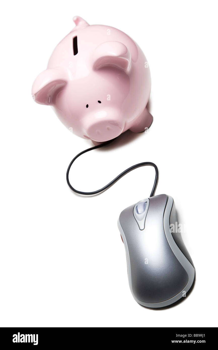 E banking computer Cut Out Stock Images & Pictures - Alamy