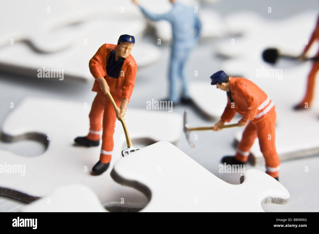 Putting the pieces back together Stock Photo - Alamy