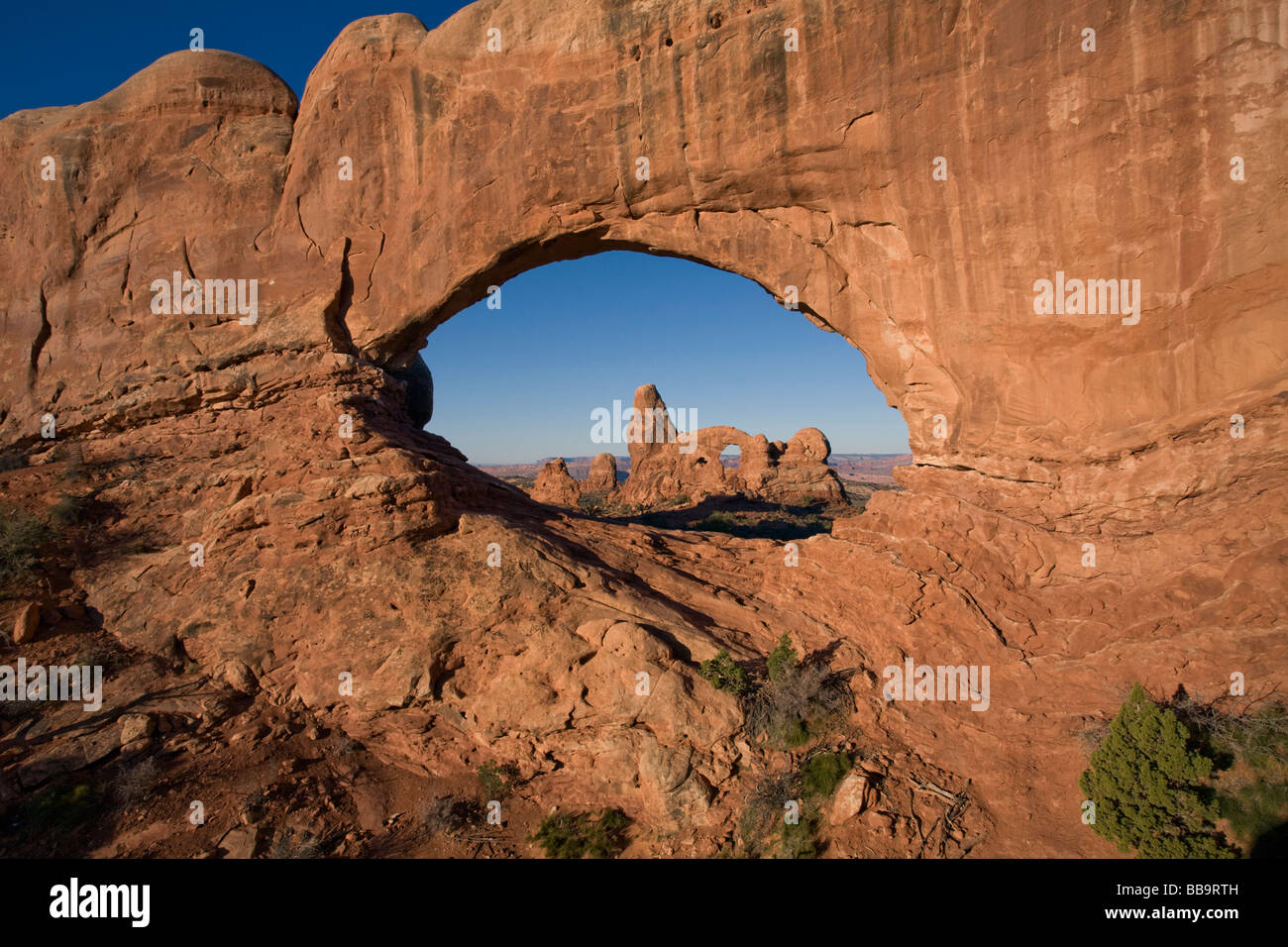 The North Window in the Windows section of Arches National Park Utah ...