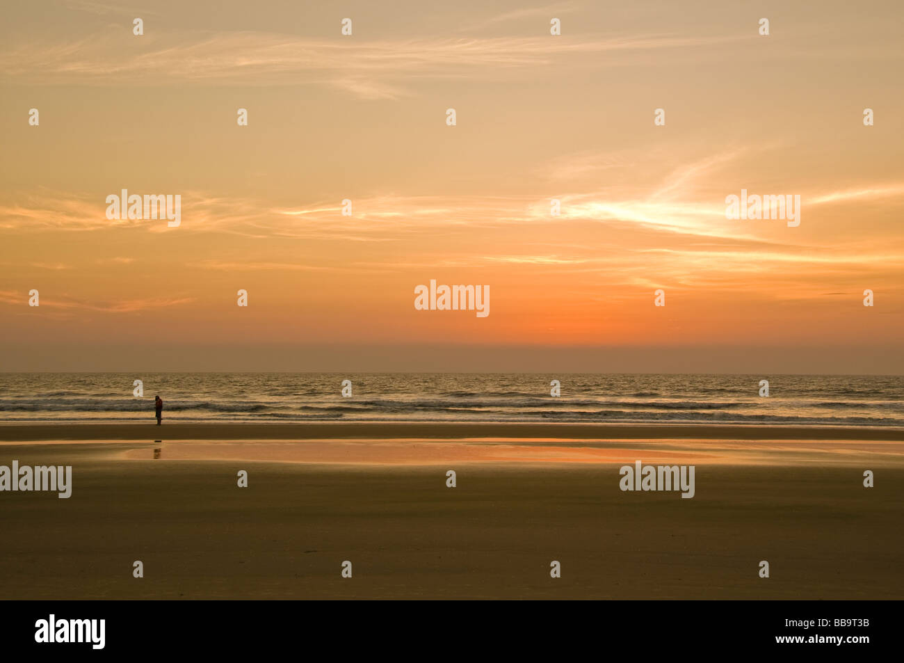 Sunset at Varca Beach Salcette Goa India Stock Photo - Alamy