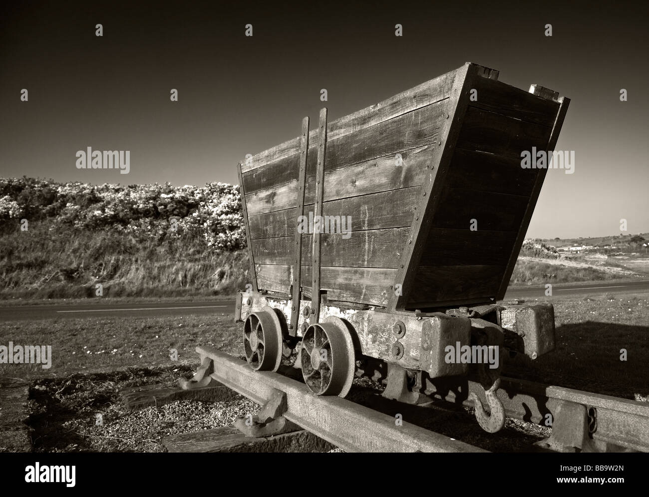 Old Buggy for Carrying Copper Ore from the Copper Mine, Bunmahon ...