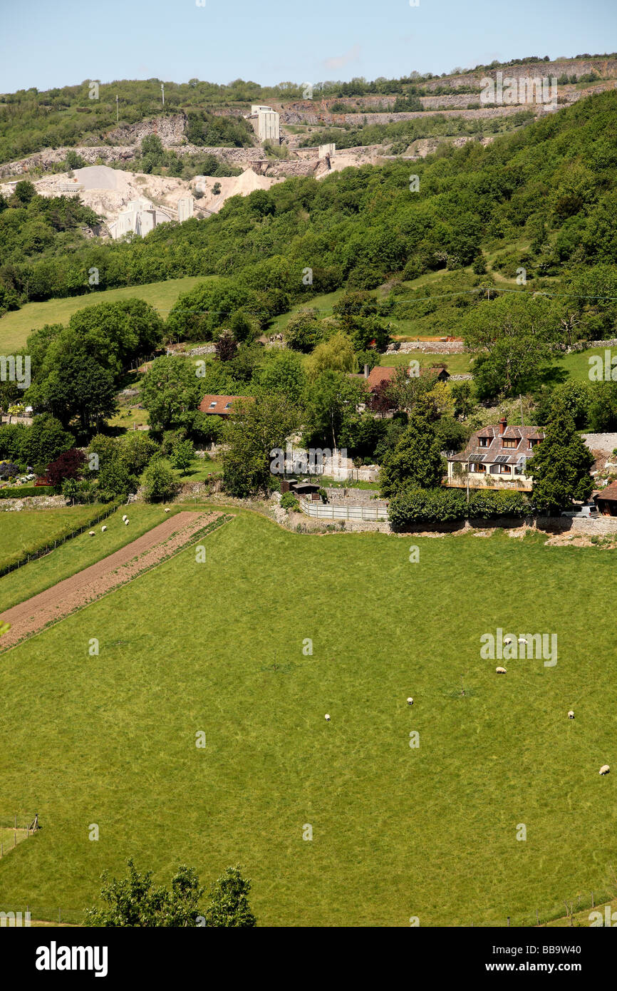 High views of Cheddar, Somerset Stock Photo - Alamy