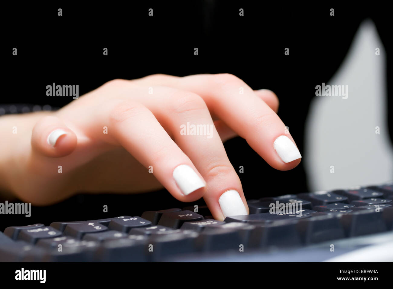 Female hands working on keyboard Stock Photo - Alamy Female hands working on keyboard Stock Photo - Alamy