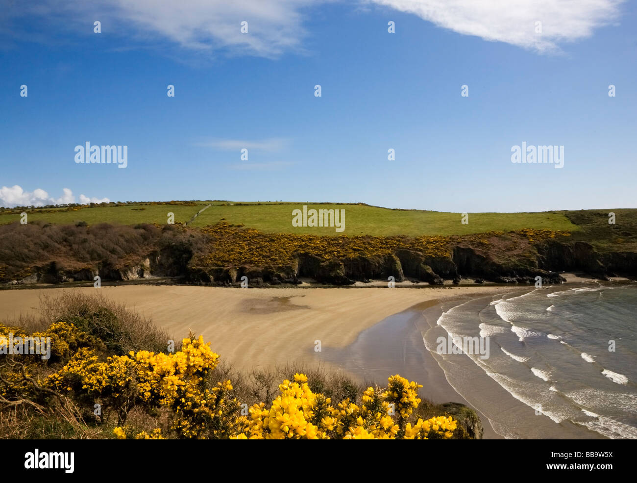 Stradbally Cove, The Copper Coast, Co Waterford, Ireland Stock Photo ...