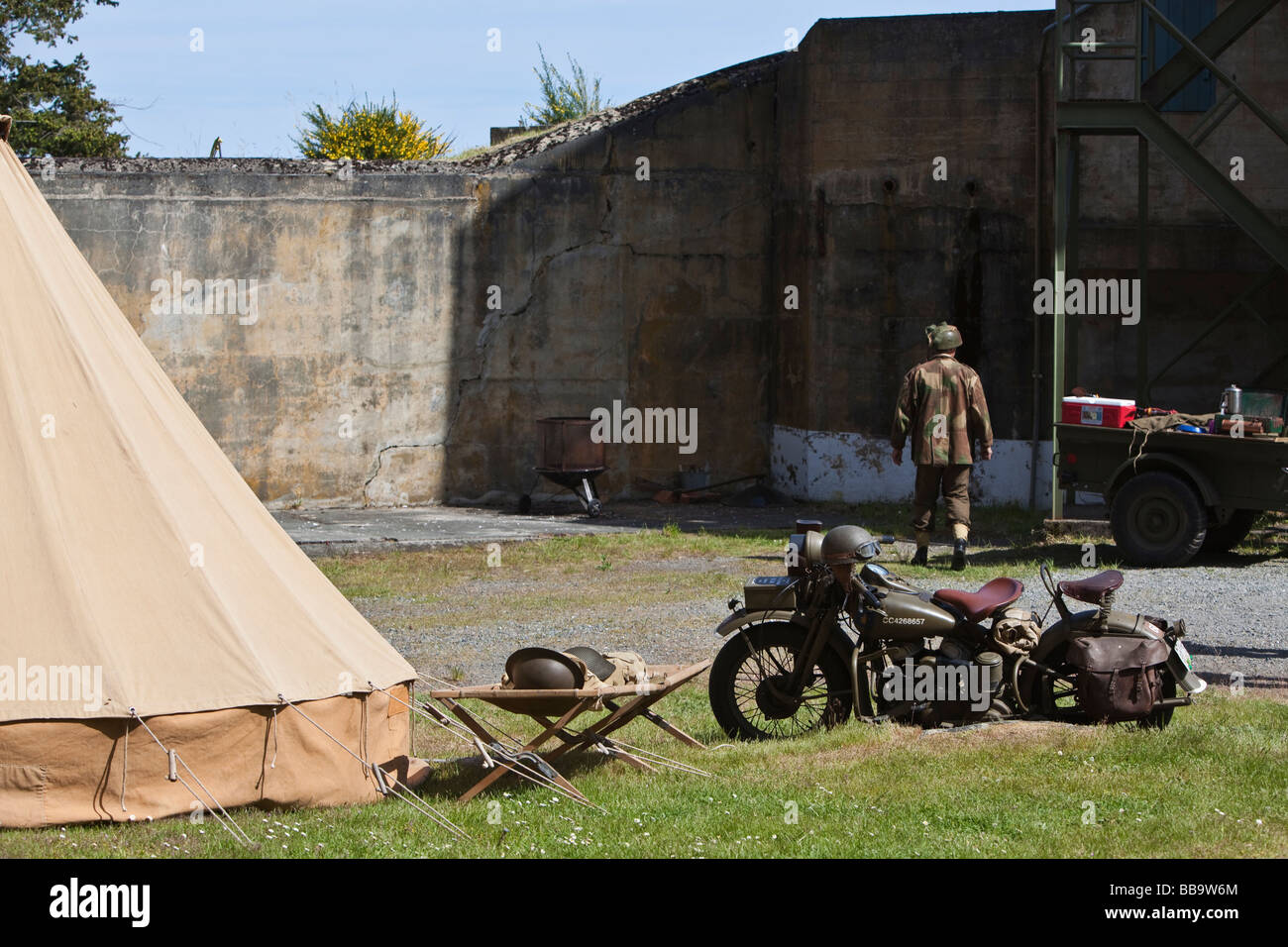Military demonstration at Fort Rodd Hill Victoria Day in Victoria BC ...