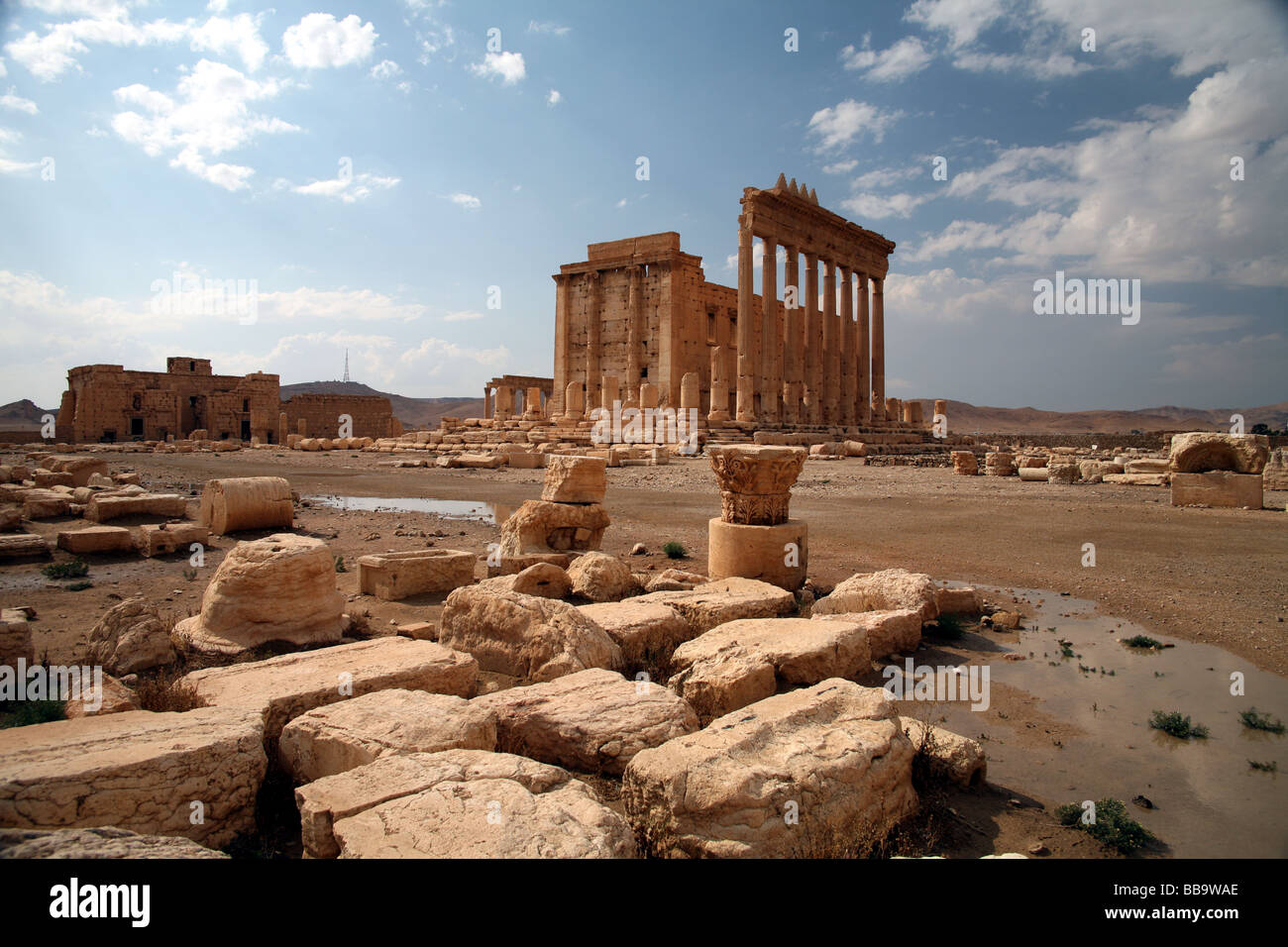 Temple of Bel Roman ruins, Palmyra Syria Stock Photo - Alamy