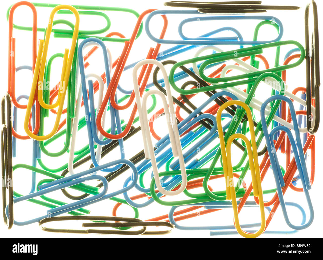 paper clips in clear plastic container Stock Photo - Alamy