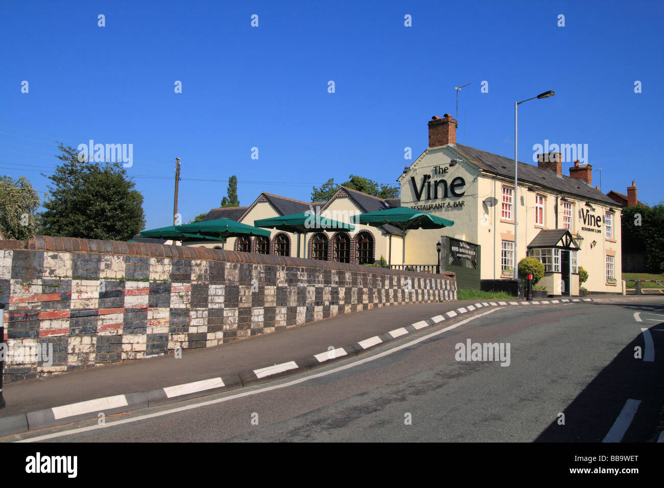 The Vine Public House and Canal Road Bridge, Kinver, Staffordshire ...