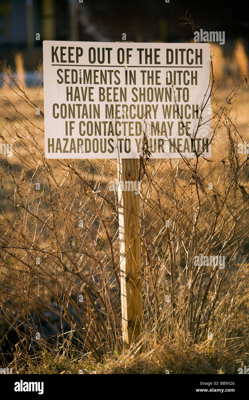 Warning / Keep Out / Hazard Sign - United States Stock Photo - Alamy