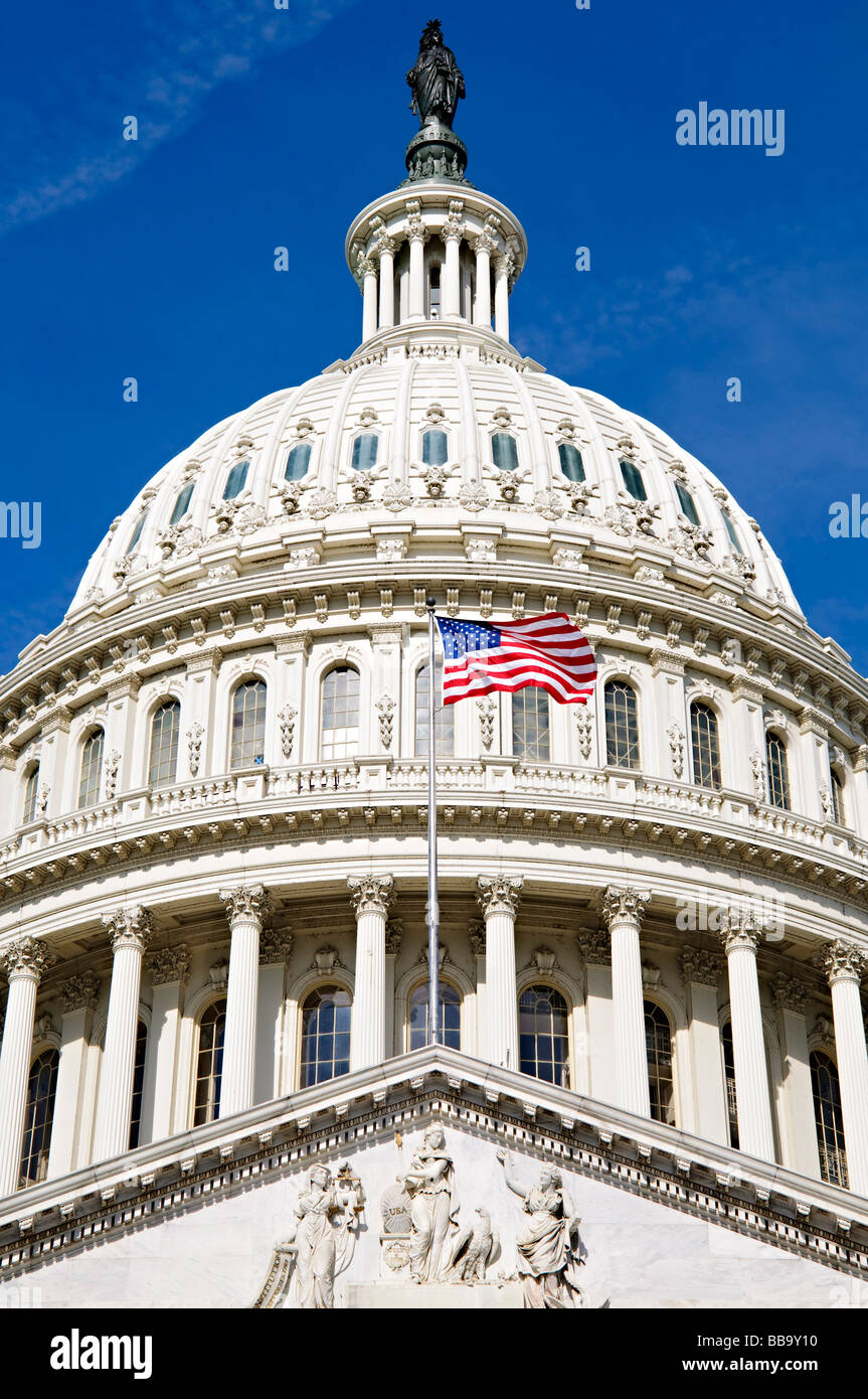 The US Capitol Building on Capitol Hill in Washington DC. Home to ...