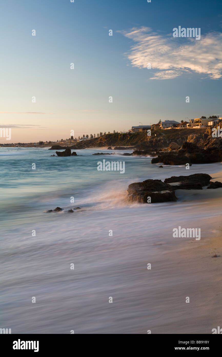 Benion Beach at sunset .Beside Trigg Beach, coastal suburbs of Perth ...