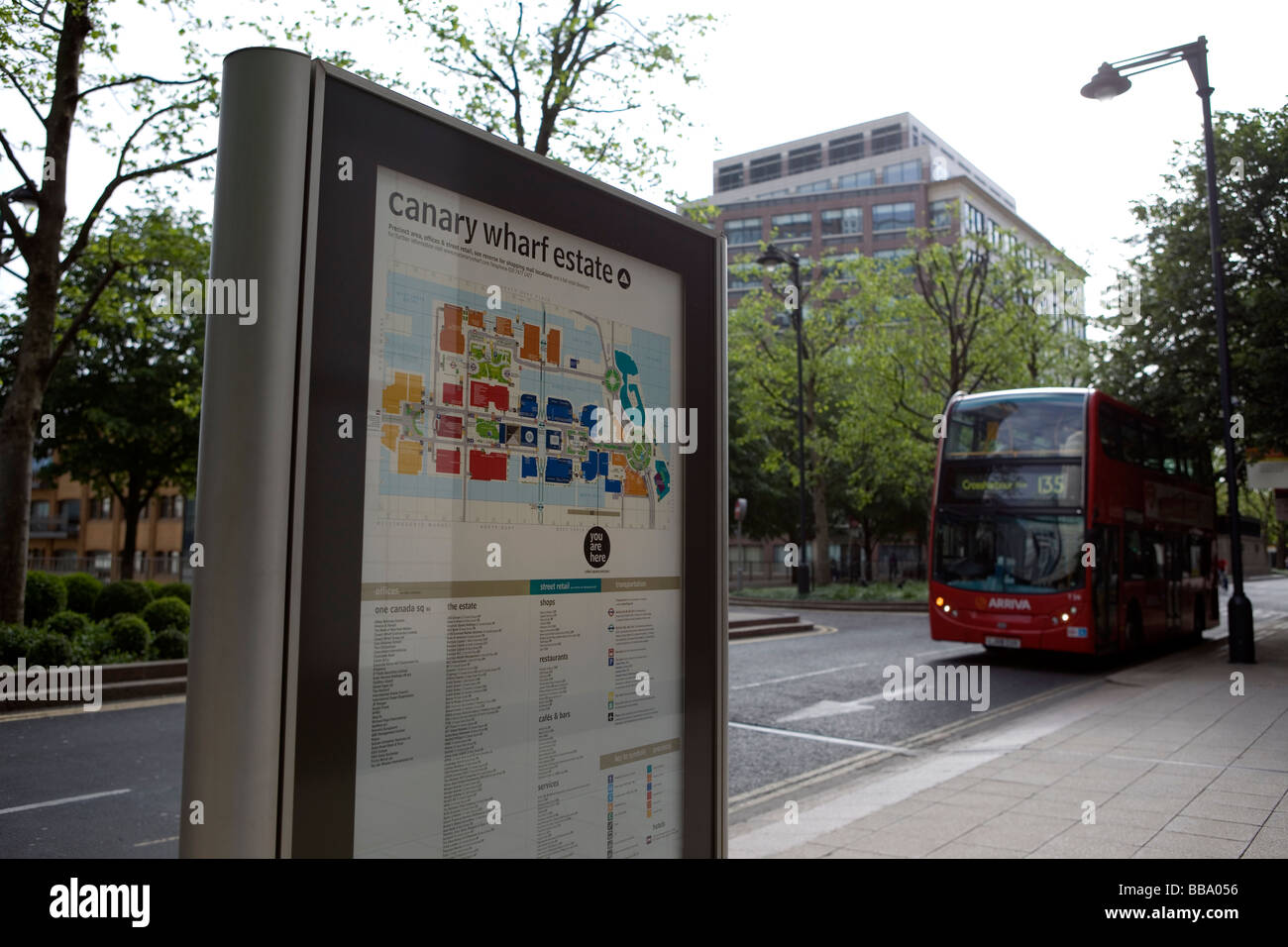Map of london canary wharf hi-res stock photography and images - Alamy