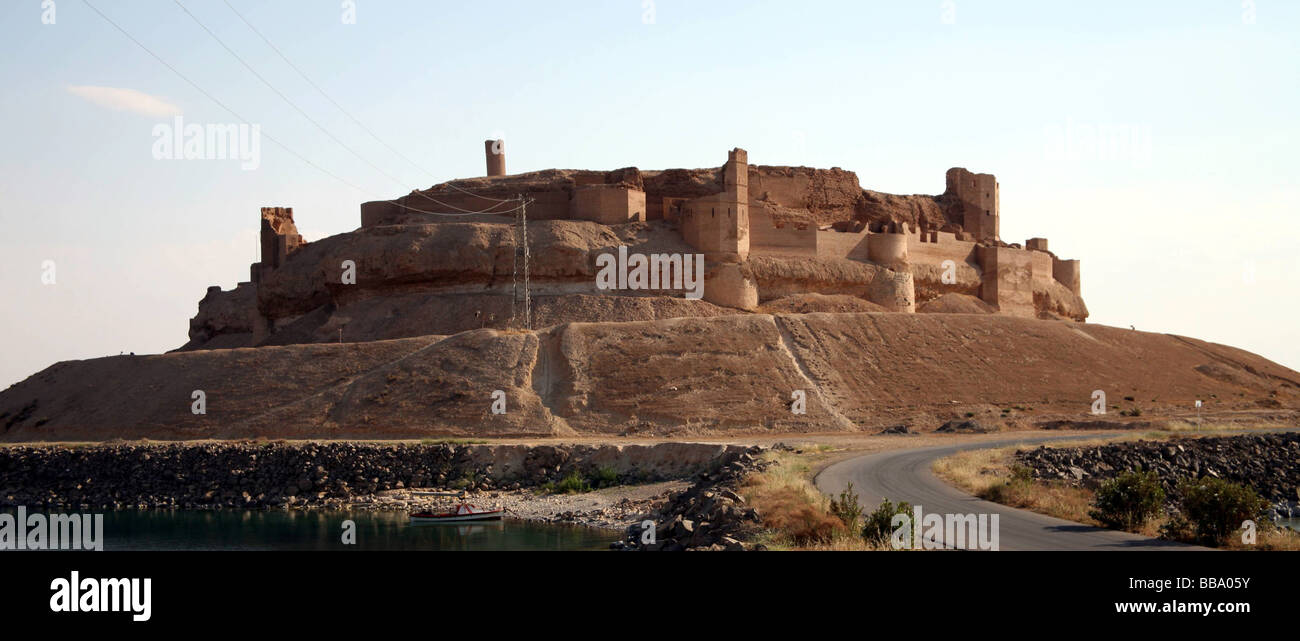 Qala’ at ja’ abar near lake Assad Syria Stock Photo - Alamy