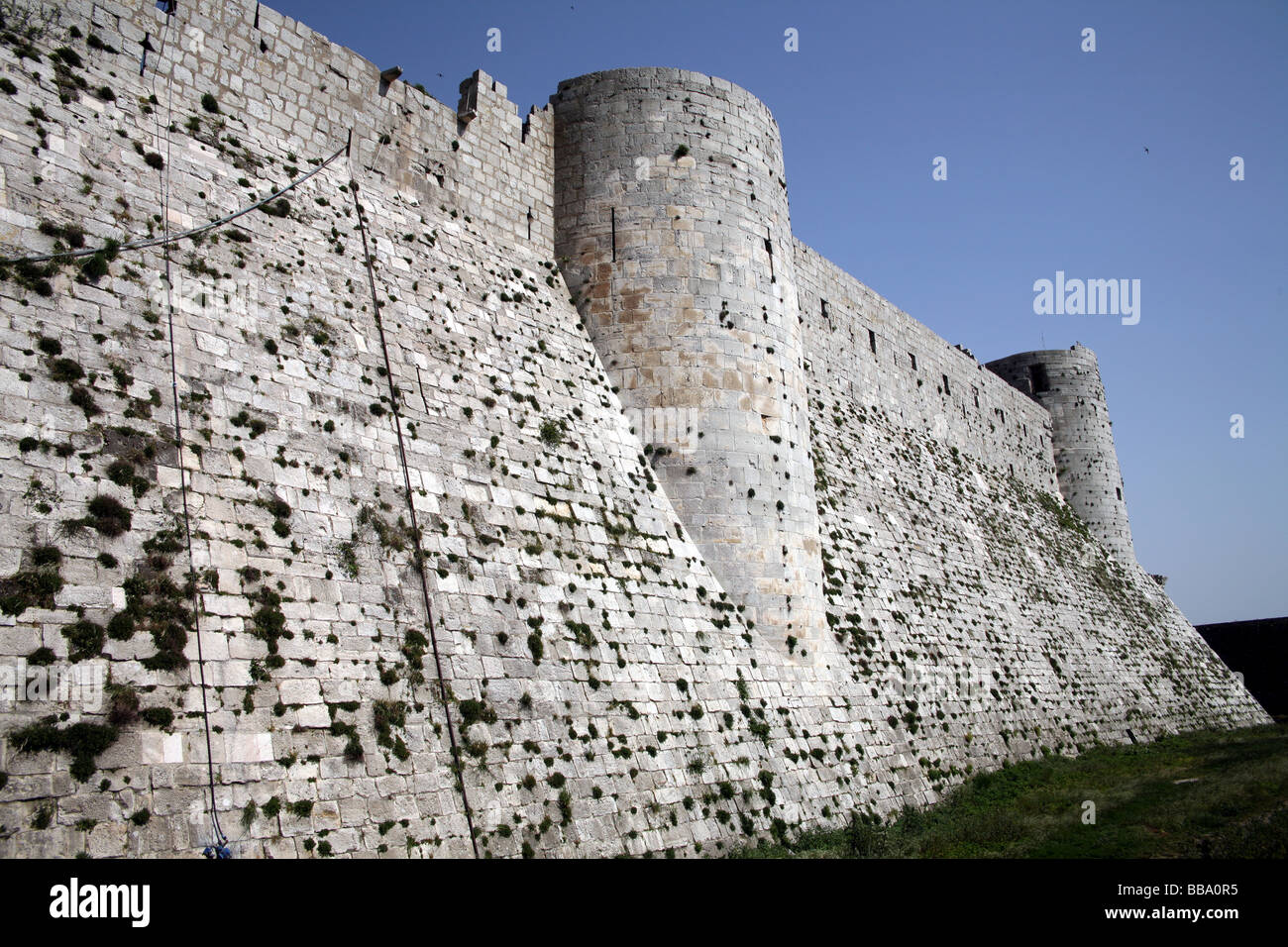 Crusader Castle, Krak des Chevaliers, Syria Stock Photo - Alamy