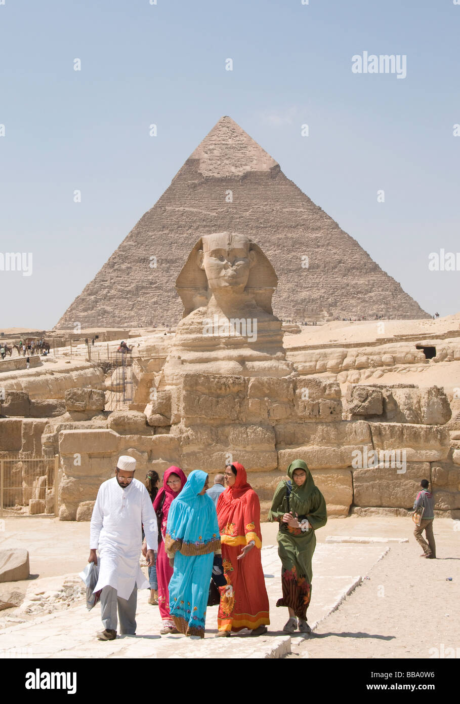 Pyramids Pyramid Giza Cheops Egypt Cairo Sphinx Stock Photo - Alamy