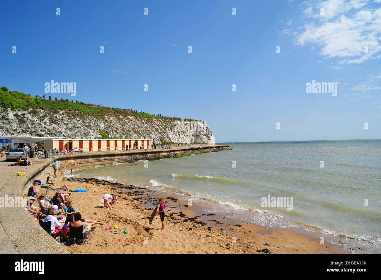 thanet, Broadstairs beach marina seafront sea uk Stock Photo - Alamy