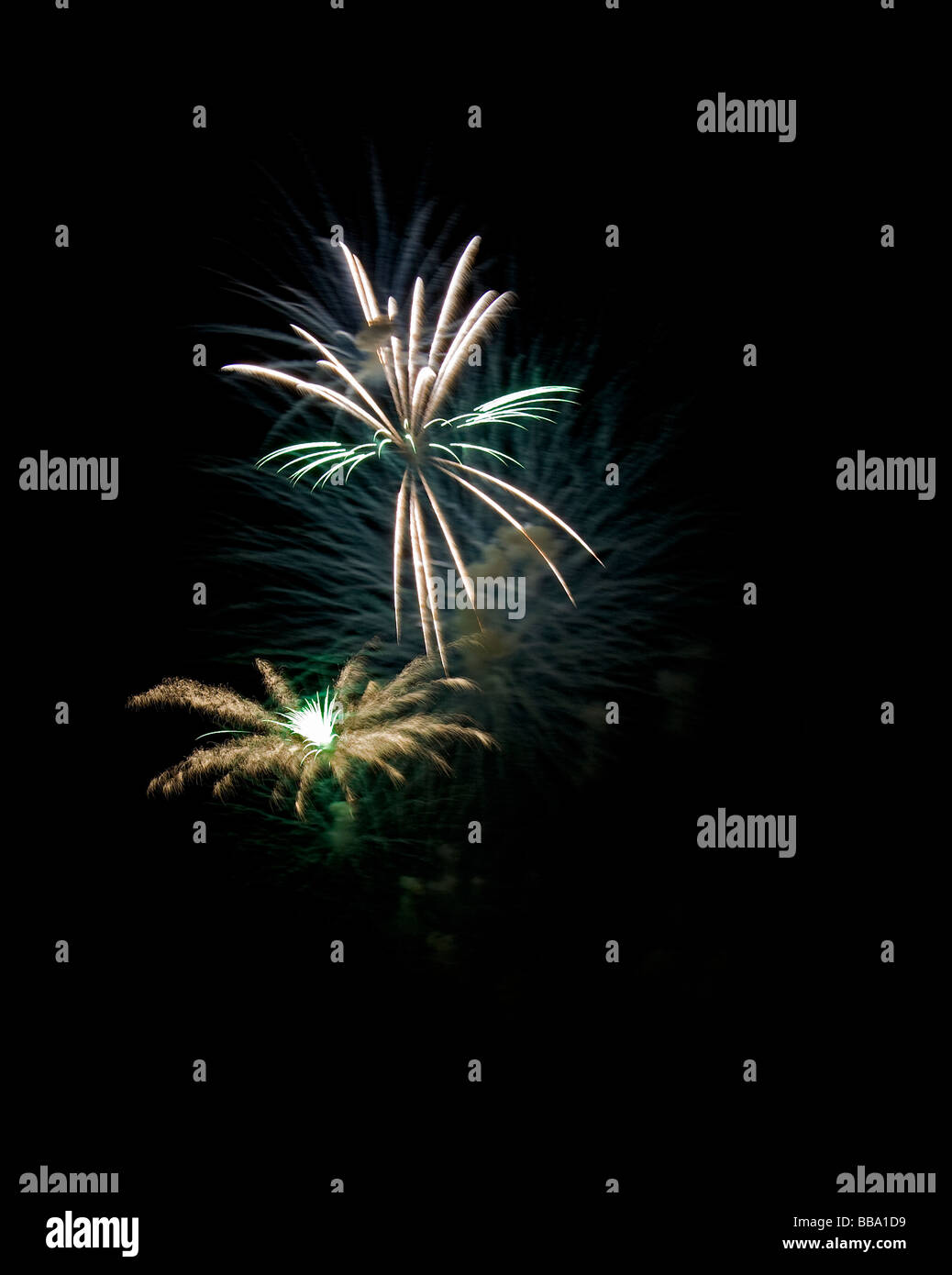 Firework Pyrotechnic above water exploding Kuala Lumpur Malaysia Stock ...