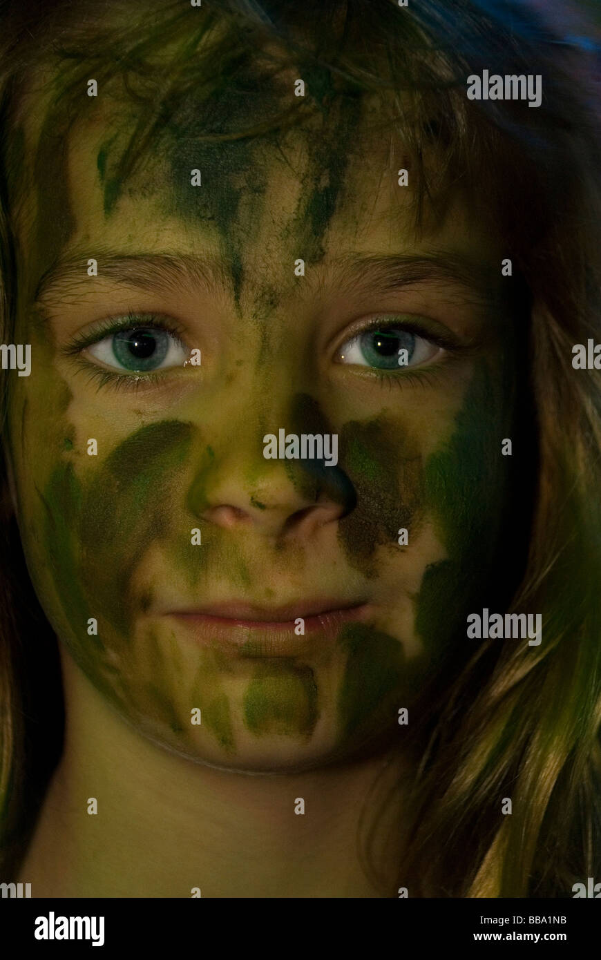 young girl with face cam Stock Photo - Alamy