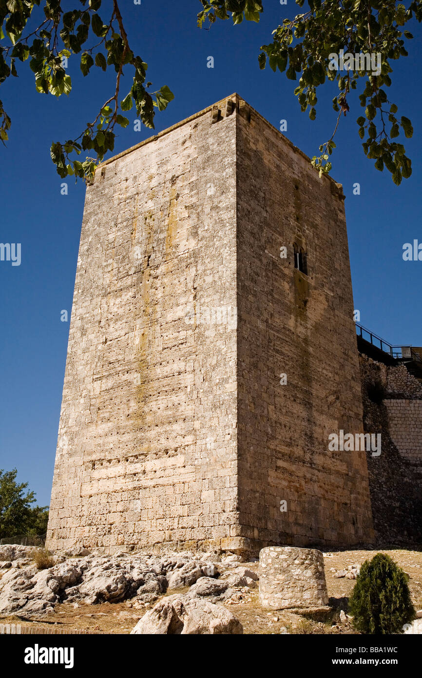 Homenaje Tower of the Alcazar Estepa Seville Andalusia Spain Stock ...