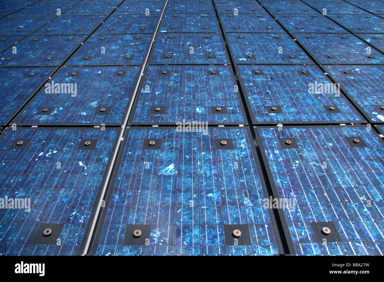 Photovoltaic system, solar cells, detail Stock Photo - Alamy