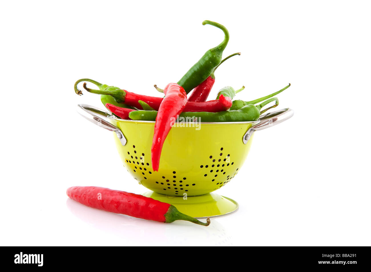 Colander green kitchen equipment hi-res stock photography and images ...
