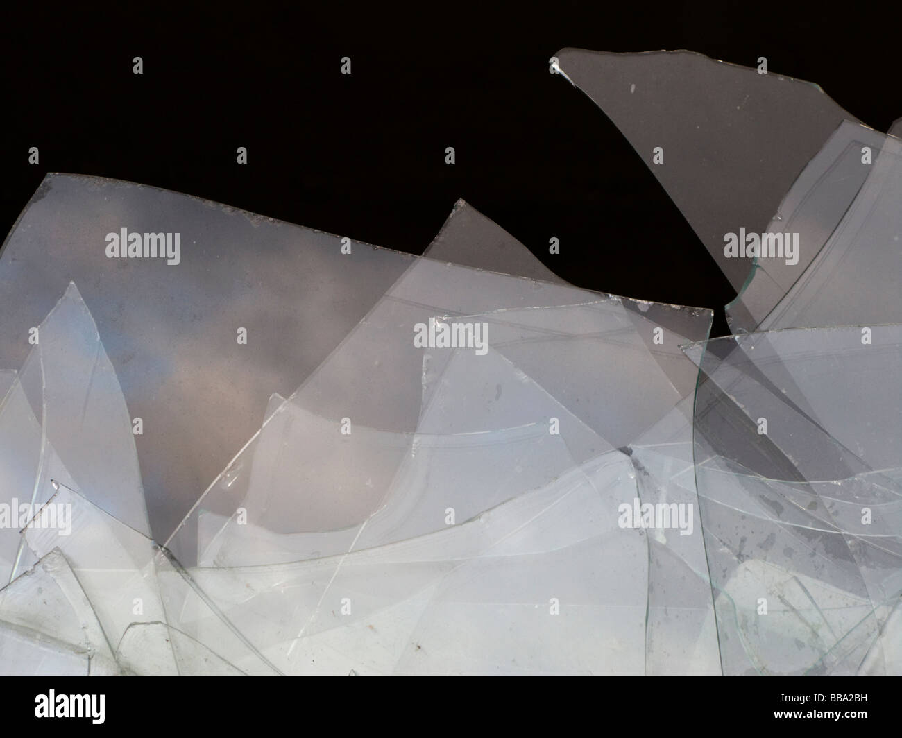 Broken glass windows Stock Photo - Alamy