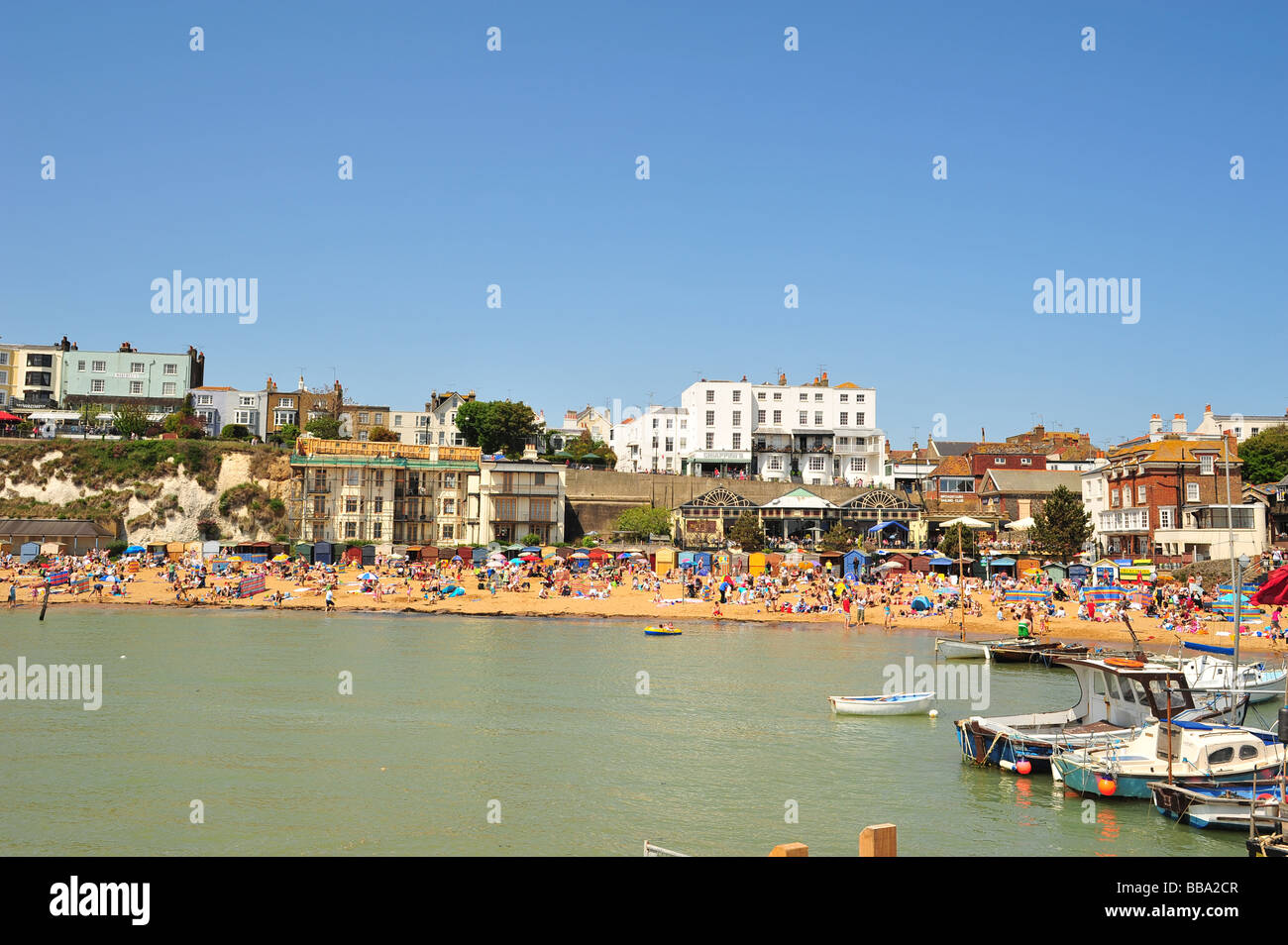 thanet, Broadstairs beach marina seafront sea uk Stock Photo - Alamy