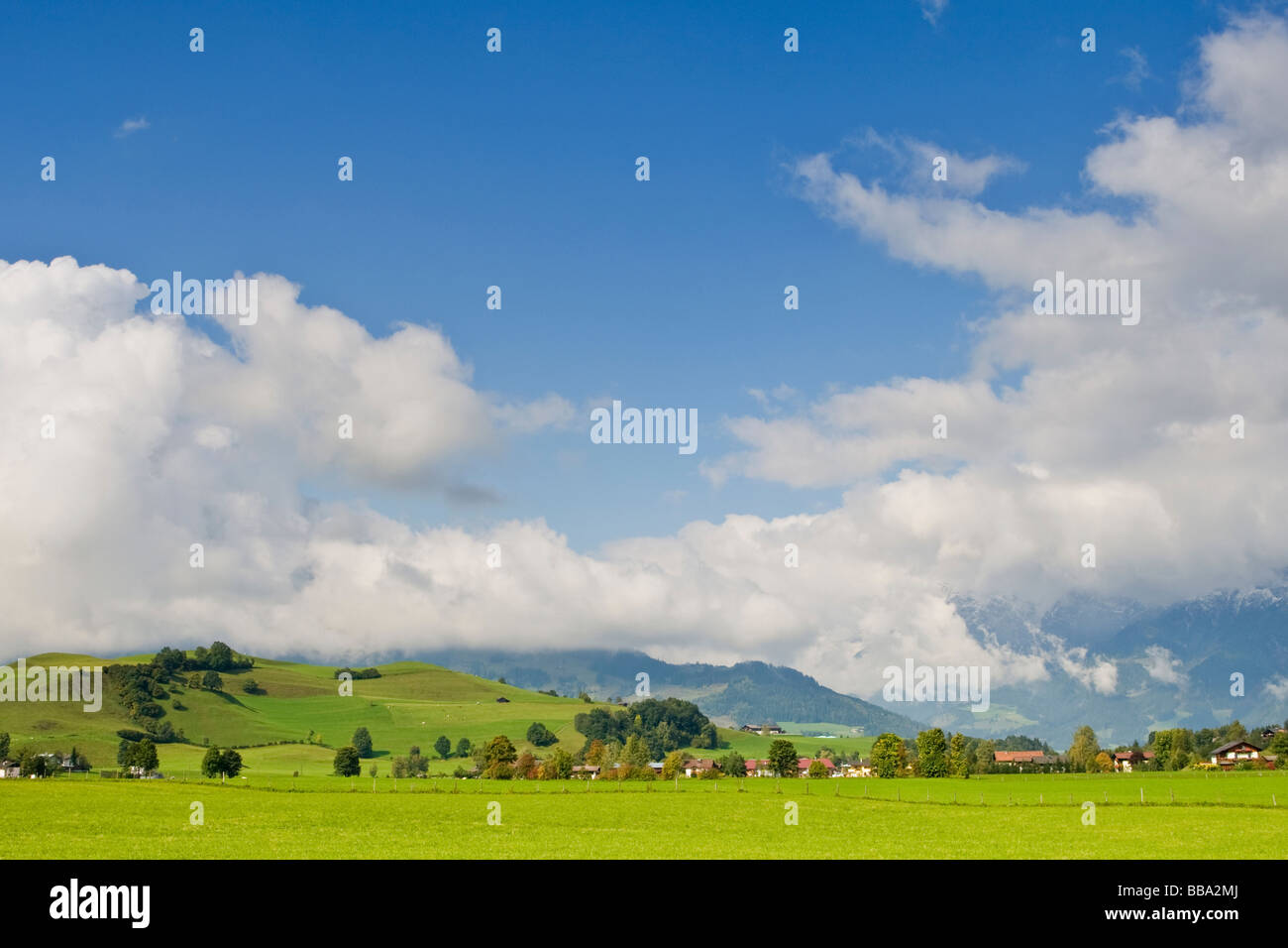 Saalfelden beautiful town in Zell am See Salzburg Austria Stock Photo ...