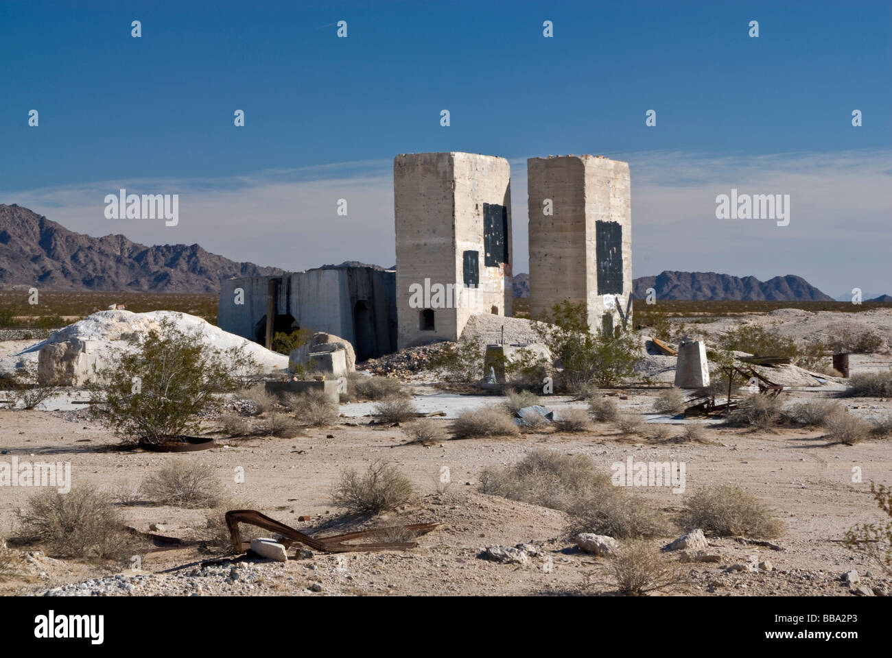 Mining Plant Ruins at Chubbuck on Cadiz Road in Mojave Trails National ...
