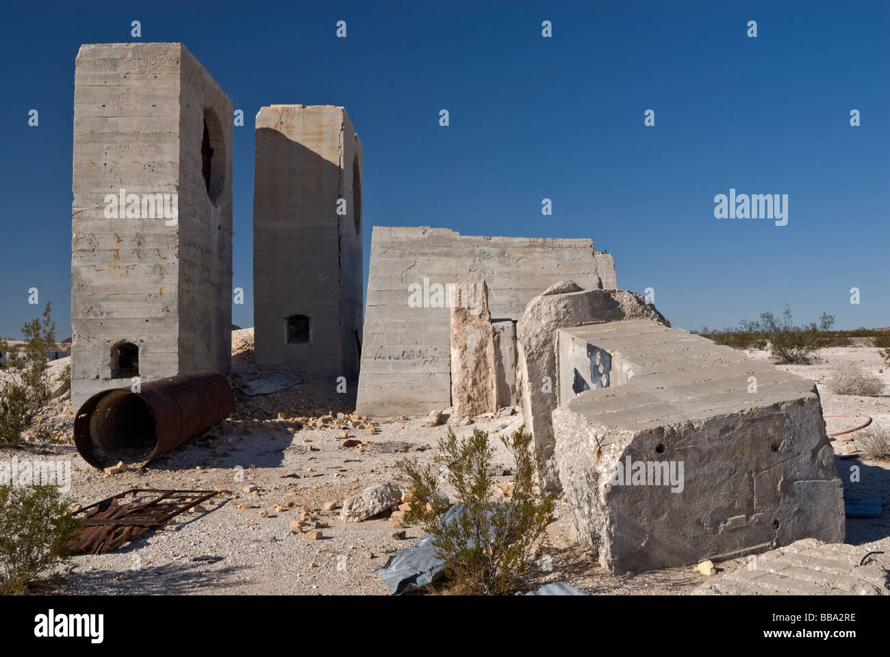 Mining Plant Ruins at Chubbuck on Cadiz Road in Mojave Trails National ...