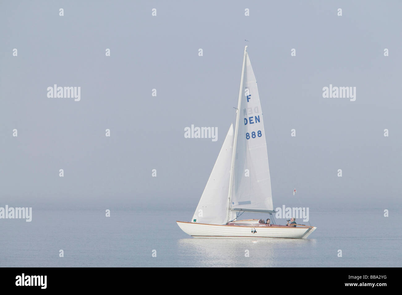 Sailboat, early morning Stock Photo - Alamy
