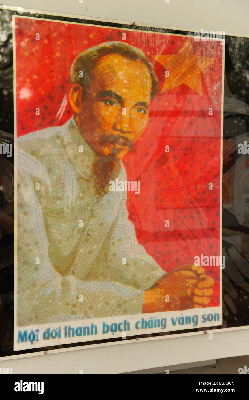 Ho Chi Minh picture at exhibition, Old Quarter, Hanoi, vietnam Stock ...