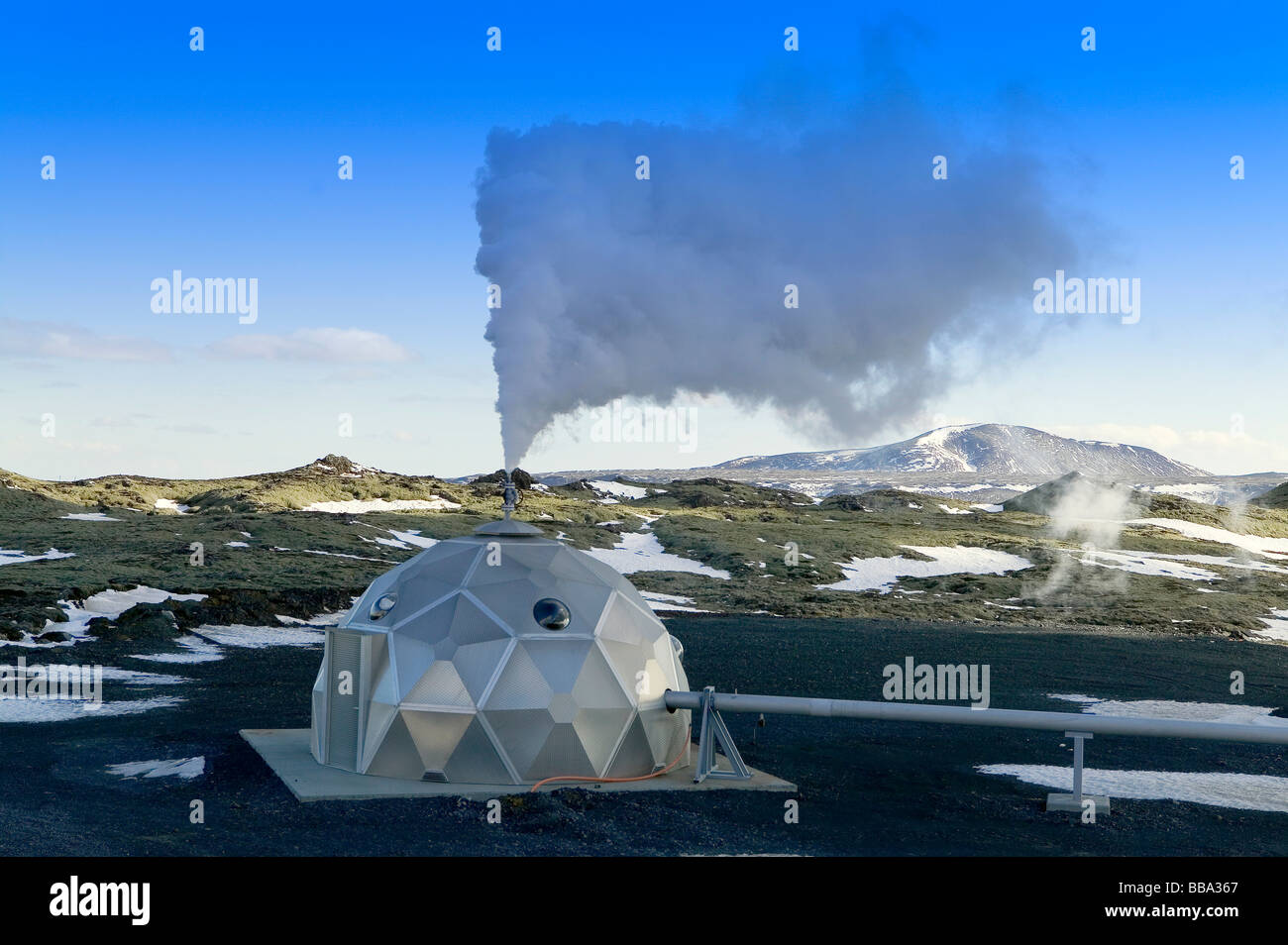 Geothermal heating station in Iceland Stock Photo - Alamy
