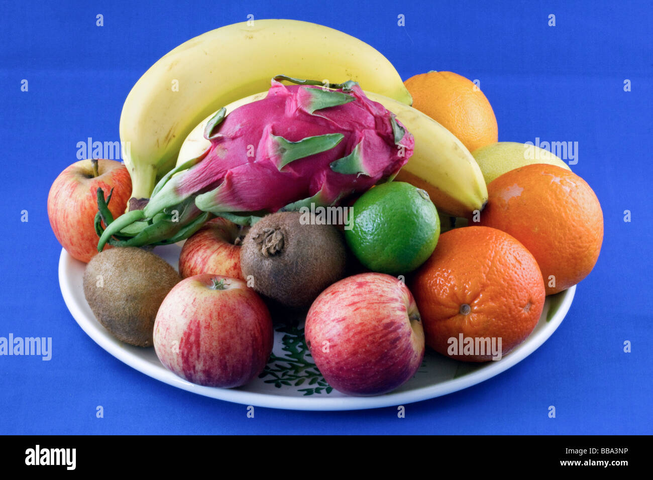 Medley of different edible fruits ready to eat Stock Photo - Alamy
