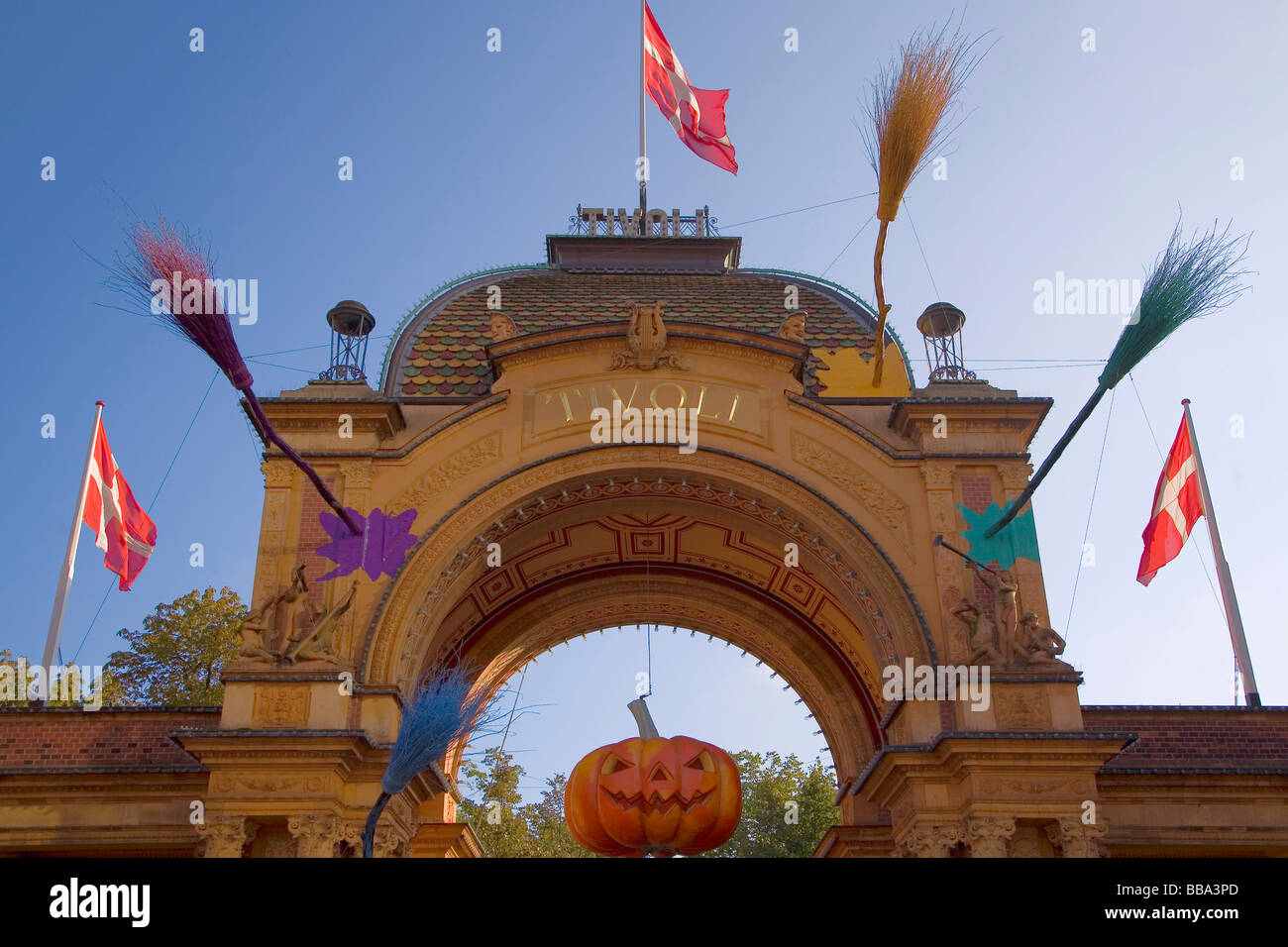 Halloween in Tivoli, Copenhagen, Denmark, Europe Stock Photo - Alamy