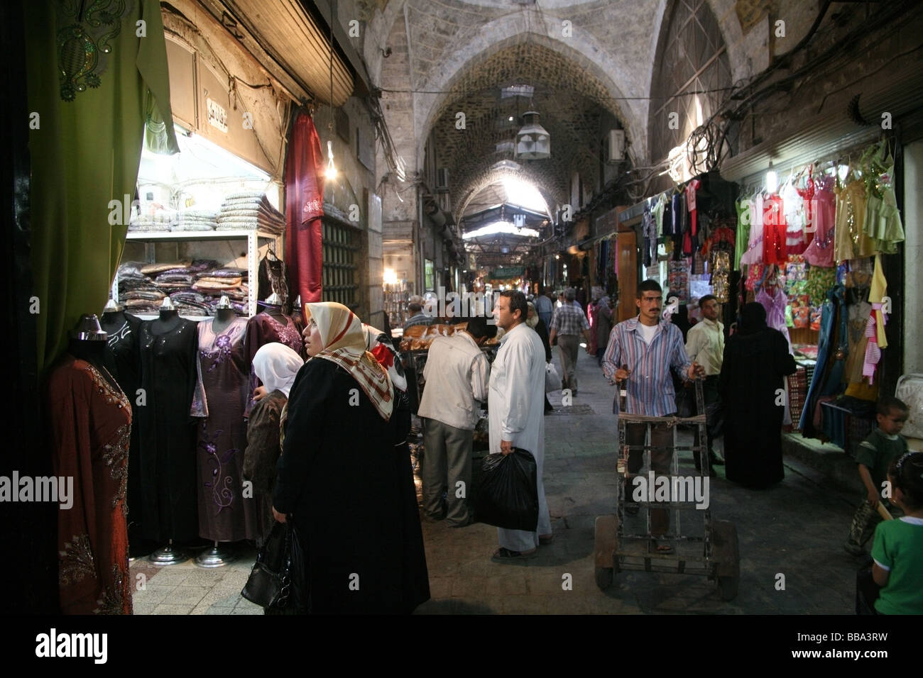 Souq in the Old City in Aleppo Syria Stock Photo - Alamy