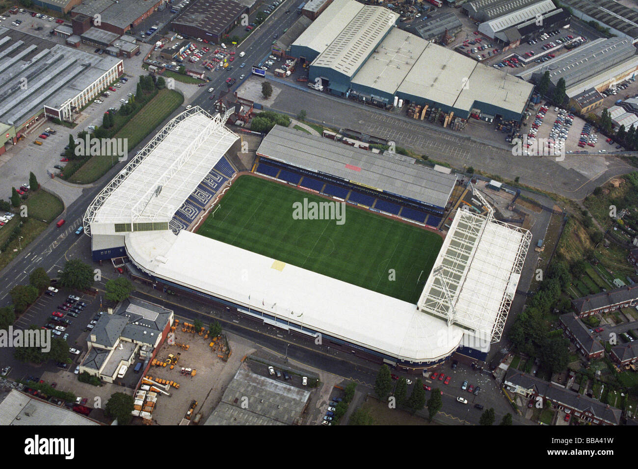 Aerial view of The Hawthorns home of West Bromwich Albion Football Club ...