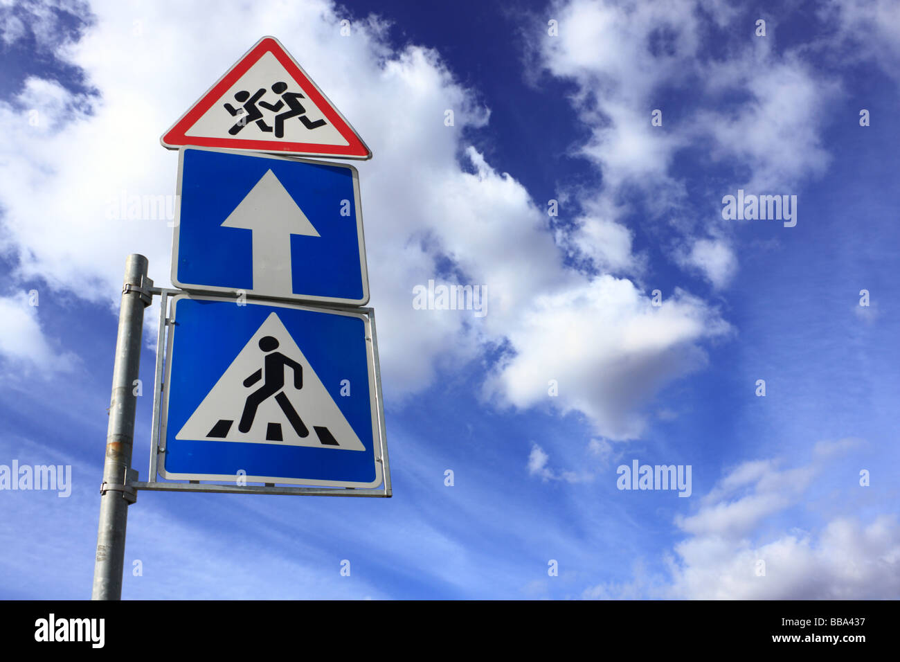 Pedestrian road signs hi-res stock photography and images - Alamy
