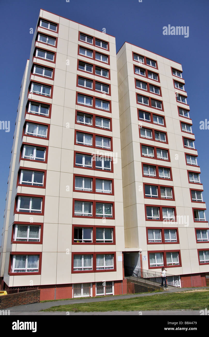 Tower block, Lodge Lane, New Addington, London Borough of Croydon ...