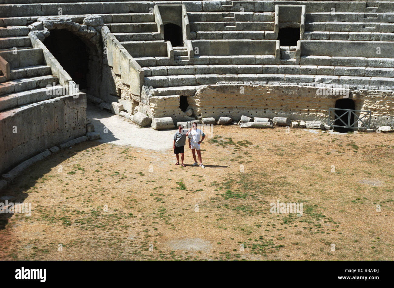 Roman Amphitheatre Lecce in Southern Italy Stock Photo - Alamy