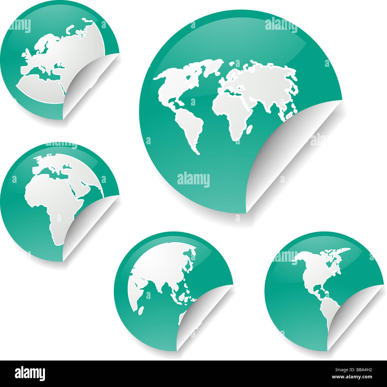 Europe countries stickers hi-res stock photography and images - Alamy