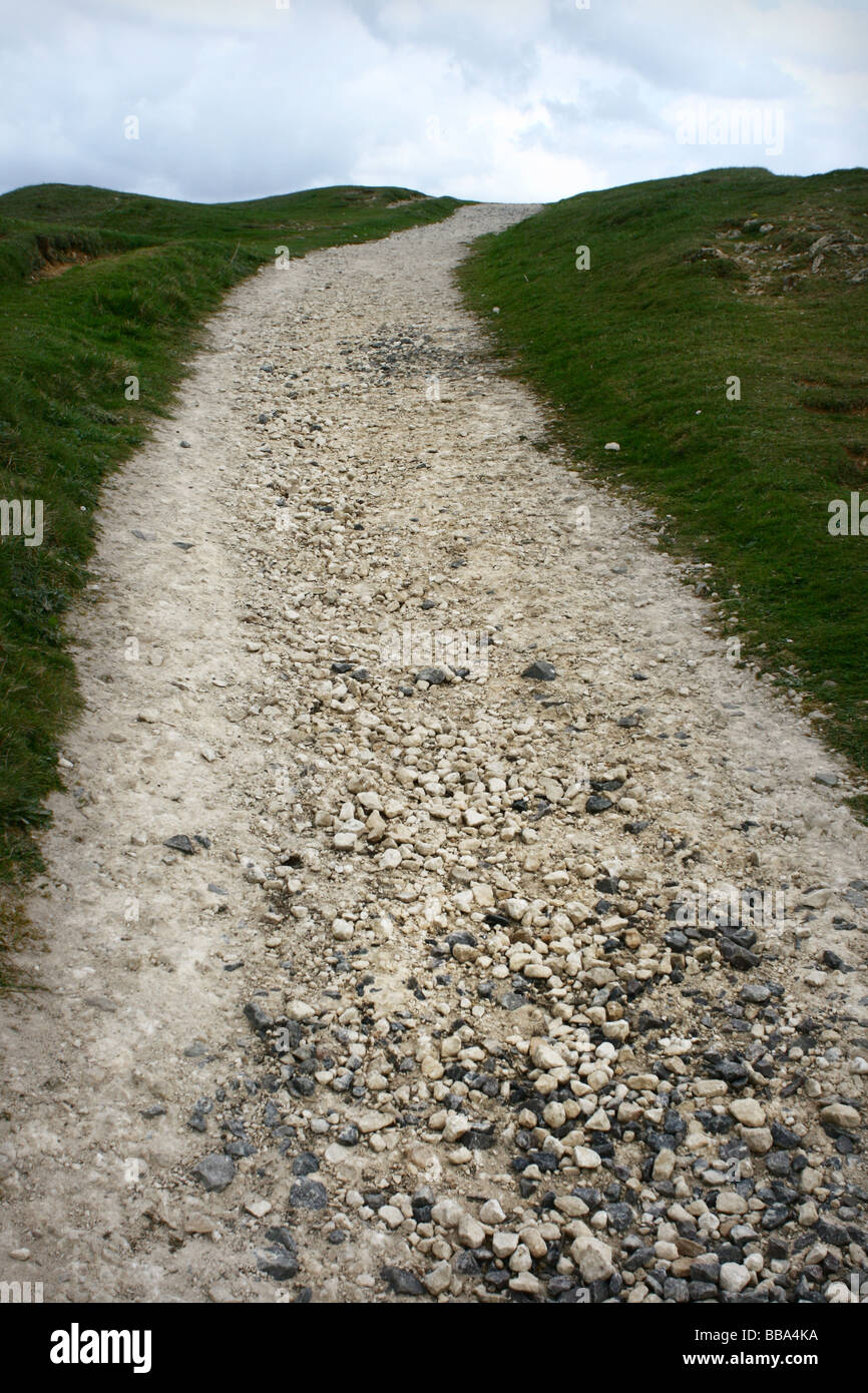 Stony path up Stock Photo - Alamy
