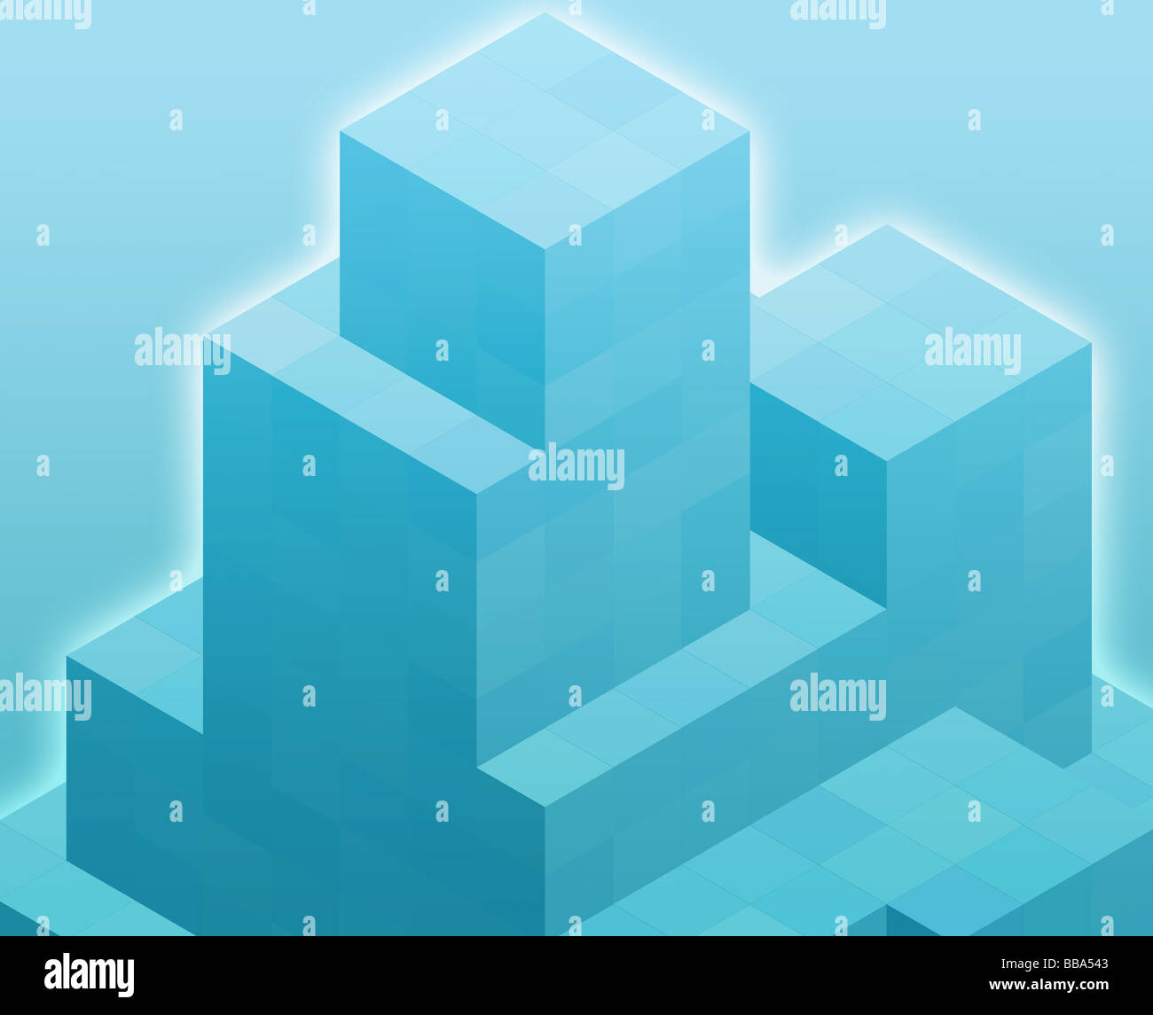 Abstract illustration wallpaper of geometric shape cubes Stock Photo ...