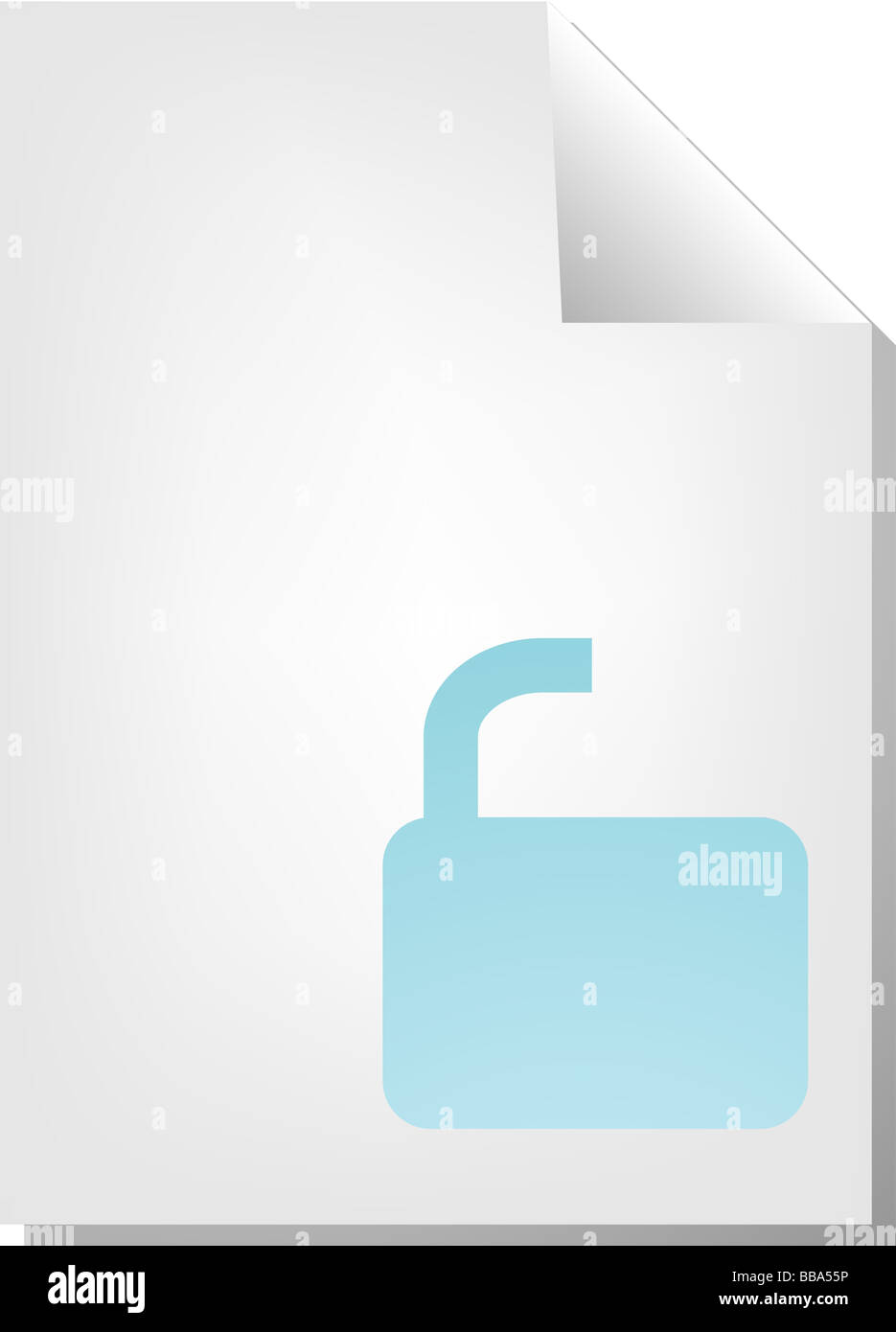 document file type icon illustration clipart Stock Photo - Alamy