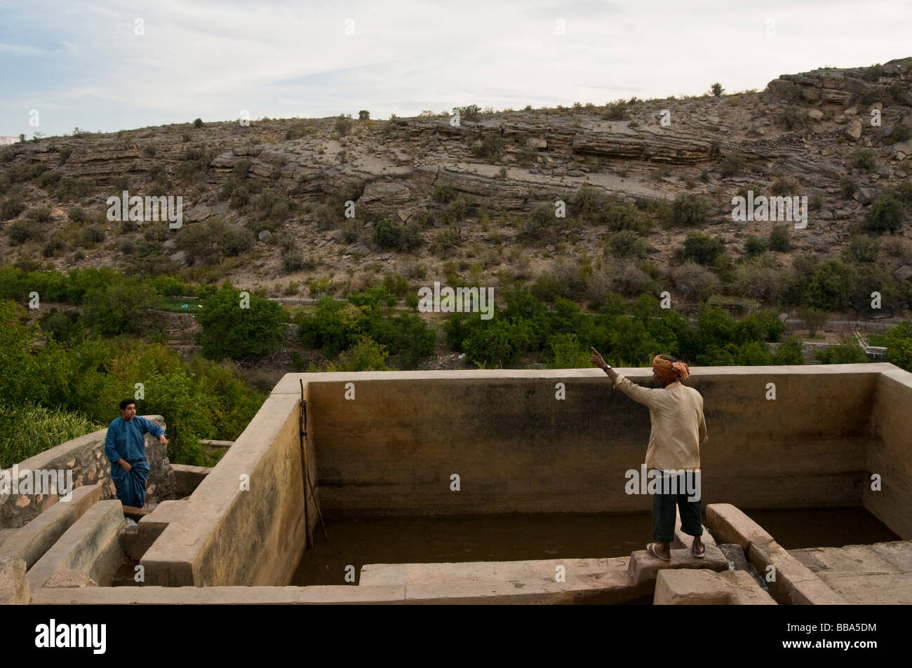 Ancient Aflaj Irrigation System in Al Jabal Al Akhdar Oman Stock Photo ...