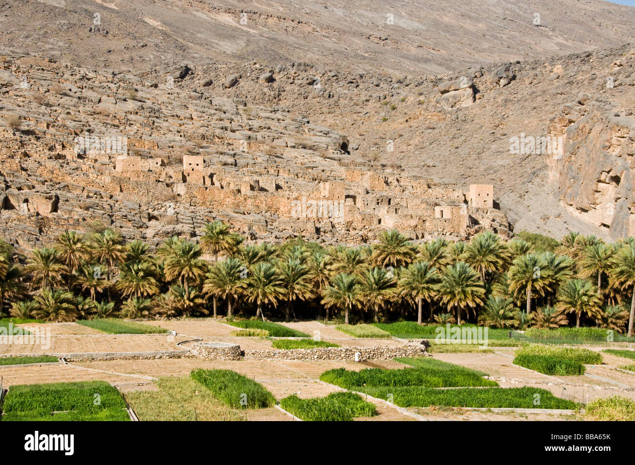 Oman Ghool village and cultures at the start of Wadi Nakhr and Wadi ...