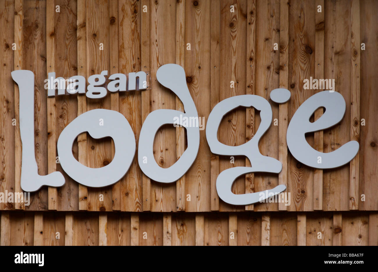 Logo of the Hagan Lodge, Blaa alp near Altaussee, Salzkammergut, Styria ...