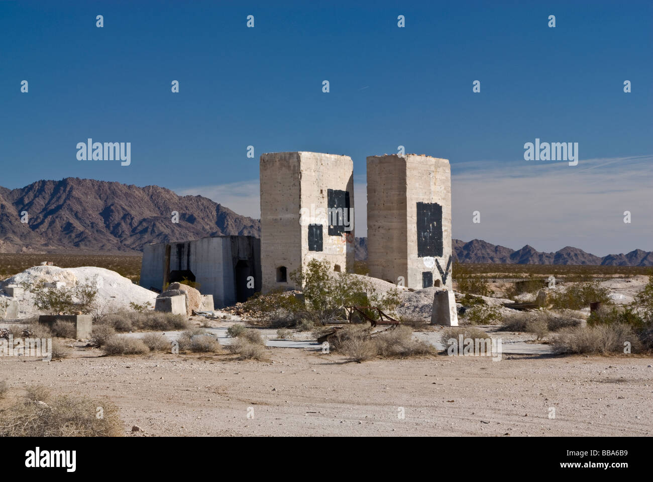 Mining Plant Ruins at Chubbuck on Cadiz Road in Mojave Trails National ...